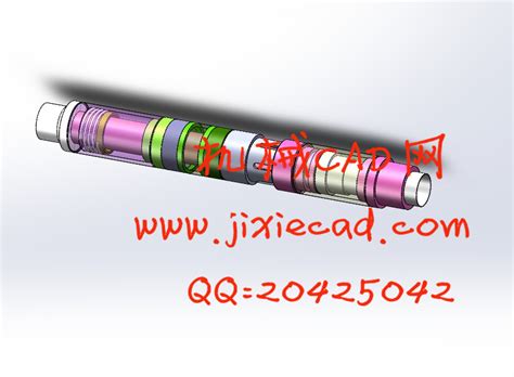 注水封隔器设计三维图SOLIDWORKS 机械CAD网 机械工程论文 机械论文怎么写 机械工程资料哪里找 机械论文范文免费下载