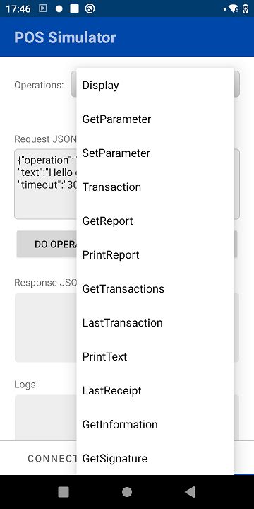use the in store pos simulator payments developer portal
