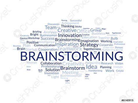 Word Cloud Background Concept For Brainstorming Creative Innovation