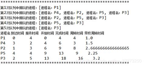 Java模拟操作系统实验一：四种进程调度算法实现（fcfssjfrrhrn）高响应比优先调度算法java Csdn博客