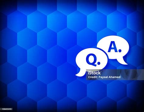 질문 대답 버블 아이콘 육각형 크리에이티브 추상 블루 배경 원활한 육각 형 일러스트 디자인 고객에 대한 스톡 벡터 아트 및 기타 이미지 고객 기포 기하 도형 Istock