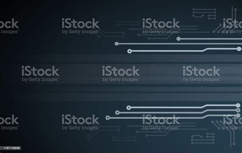 추상 미래 회로 기판 일러스트 기술 어두운 파란색 색상 배경 Cpu에 대한 스톡 벡터 아트 및 기타 이미지 Cpu 개념 공학 Istock