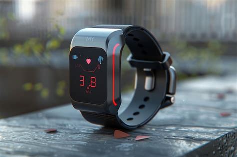 Premium Photo Wearable Health Monitor Tracking Vital Signs And P Generative Ai