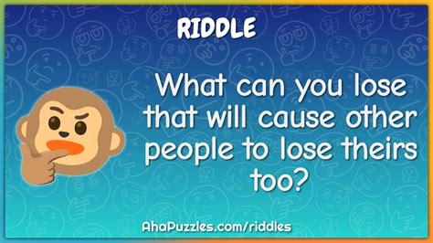 What Can You Lose That Will Cause Other People To Lose Theirs Too