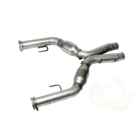 Bbk 05 10 Mustang 46 Short Mid X Pipe With Catalytic Converters 2 34