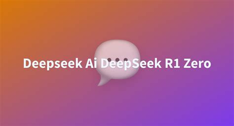 Deepseek Ai Deepseek R1 Zero A Hugging Face Space By Duzaq