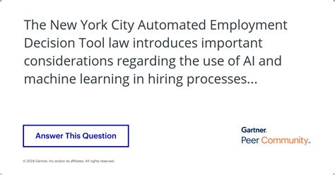The New York City Automated Employment Decision Tool Law Introduces Important Considerations