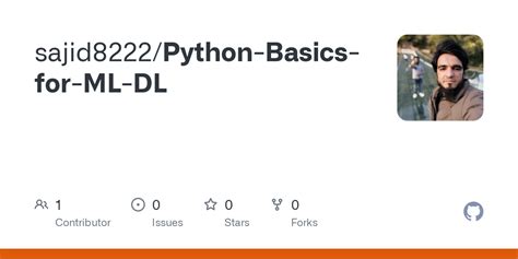 GitHub Sajid8222 Python Basics For ML DL