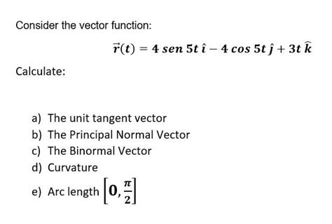 solved consider the vector function