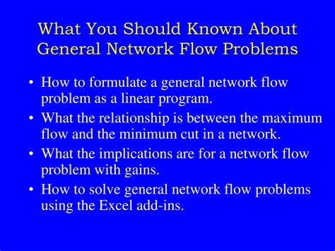 Ppt Lecture 5 Integration Of Network Flow Programming Models