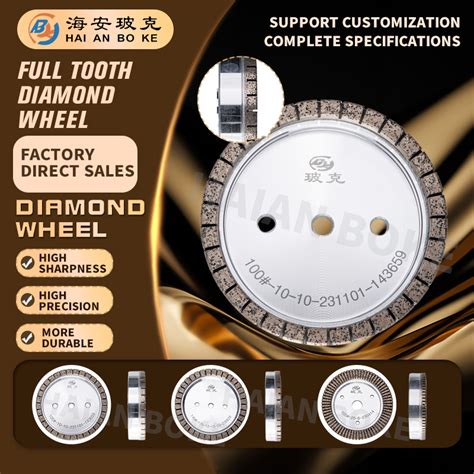 Glass High Speed Double Sided Confidential Toothed Diamond Wheel