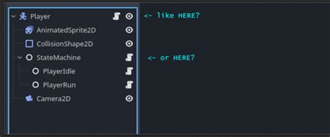 Godot State Machine Script Placement Confusion Player Node Setup Rgodot