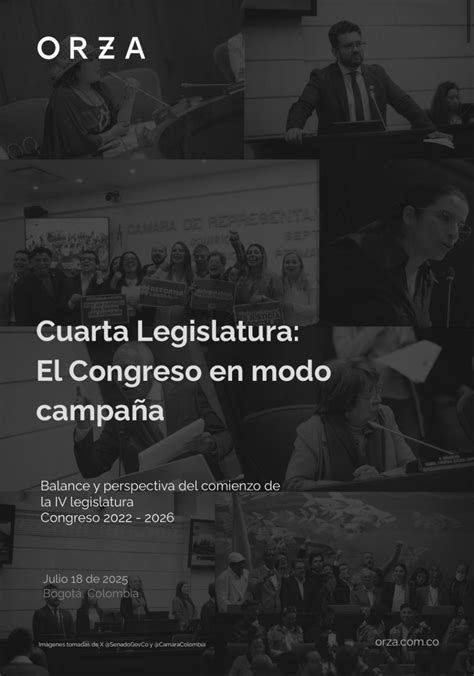 Congreso Legislativo Orza Asuntospúblicos Políticacolombiana