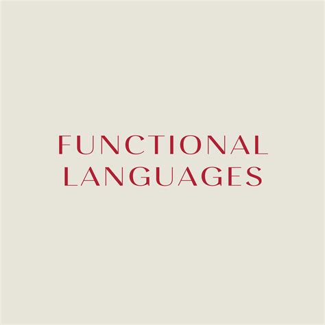 Functional Languages Itakane