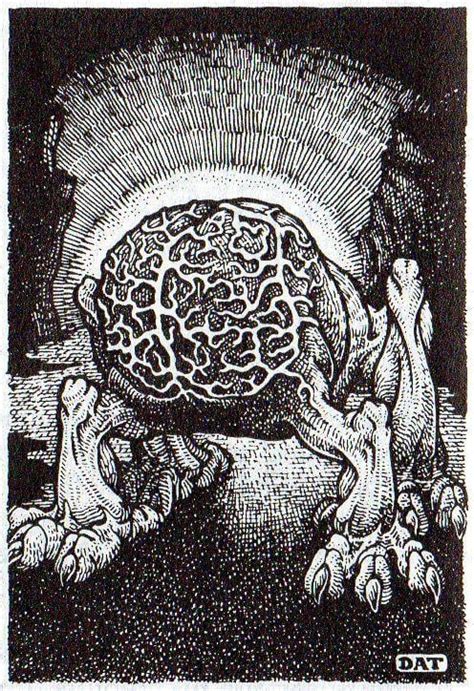 Intellect Devourer David Trampier Ink 197 Rfantasyart