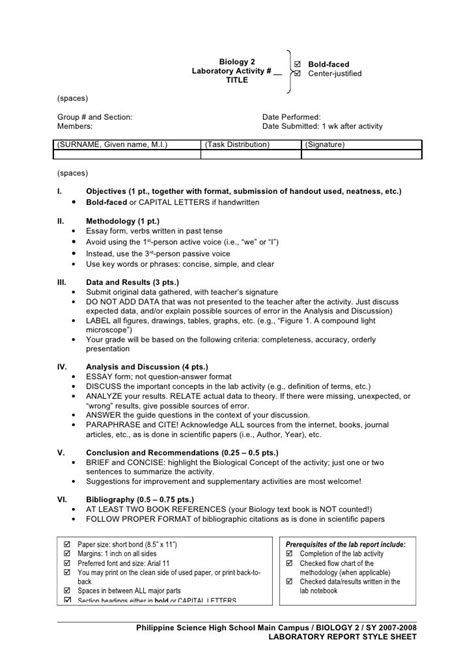 🎉 biology lab report how to write a biology lab report 2019 02 15