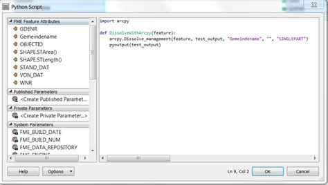 how can i use arcpy dissolve management inside pythoncaller community