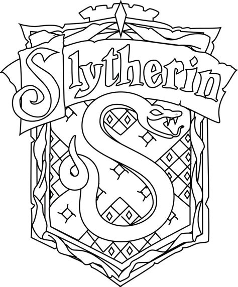 Hogwarts Houses Coloring Pages At Free Printable