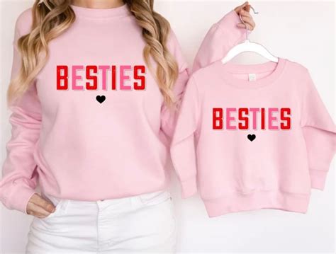 Besties Mom And Mini Matching Pullover Etsy