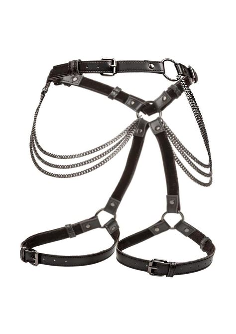 Euphoria Collection Multi Chain Thigh Harness Plus Size Black Adult
