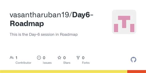 Github Vasantharuban19day6 Roadmap This Is The Day 6 Session In Roadmap