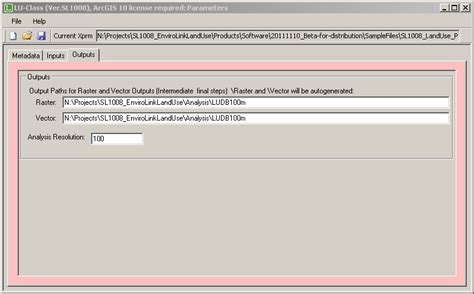 Screenshot Of The Outputs Dialog Box Download Scientific Diagram