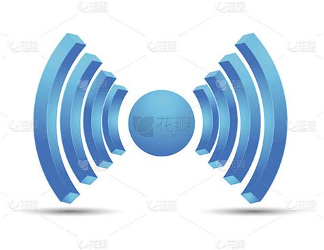 Wifi热点图标矢量设计蓝色