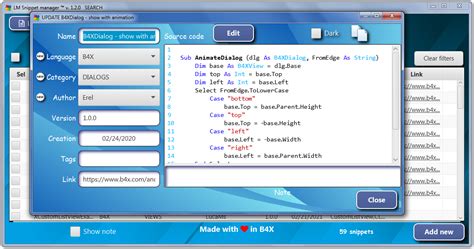 B4x Tool Source Lm Snippets Manager Page 2 B4x Programming Forum