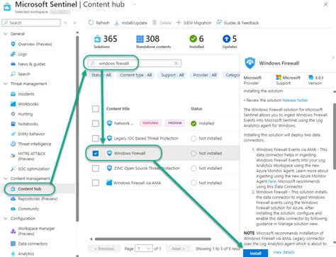 New Microsoft Sentinel Workbook Windows Firewall Via Ama