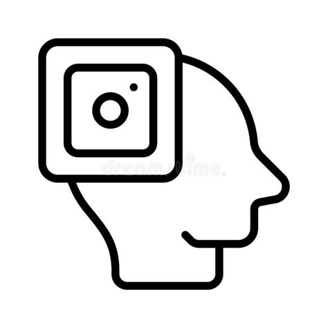 Trendy Icon Depicting Artificial Intelligence With A Focus On Vision