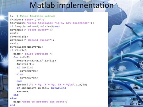 The False Position Method Pptx Computing Technology And Computing