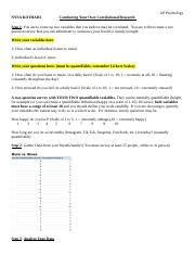 Conducting Correlational Research In AP Psychology Course Hero