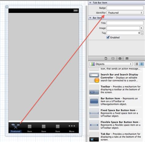Iosiphone Tab Bar Uitabbar And Tab Bar Item Uitabbaritem