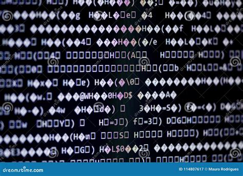 Random Computer Code Stock Image Image Of Random Code 114807617