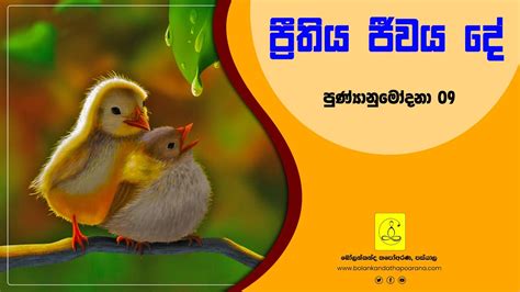 ප්‍රීතිය ජීවය දේ පුණ්්‍යානුමෝදනාව 09 Youtube