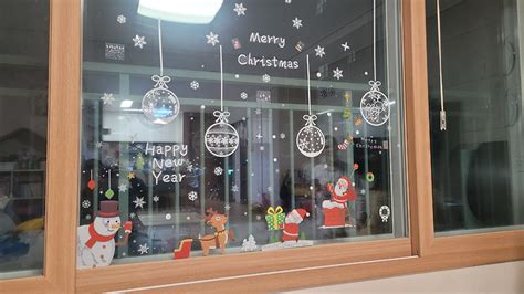 크리스마스 트리대신 창문스티커