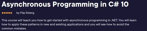 C 10 中的异步编程（asynchronous Programming In C 10） Postcode