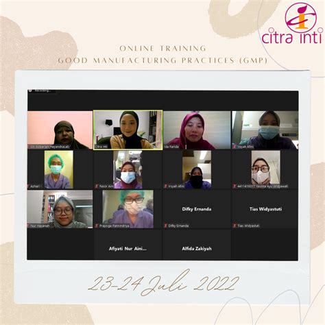 Online Training Gmp Citra Inti Training