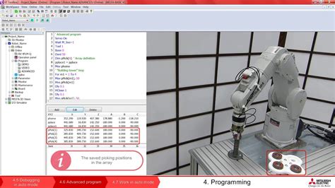 Robot Melfa Programming Lesson 15 Advanced Program Youtube