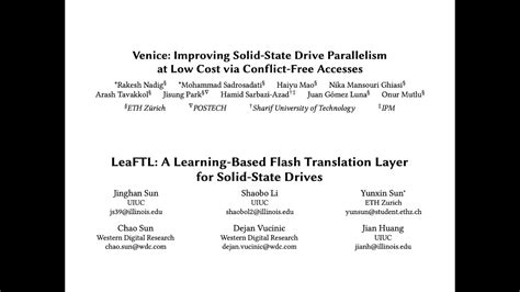Seminar In Computer Architecture S2 Venice And Leaftl Fall 2023
