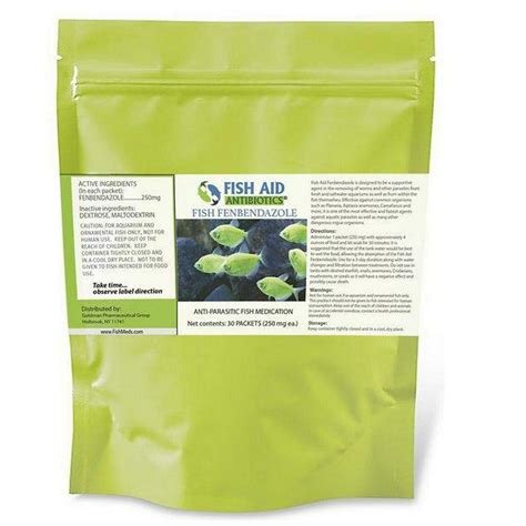 Fish Fenbendazole 250 mg Powder Packets (3 sizes) (Discontinued ...