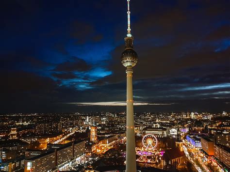 Berlin Skyline At Night