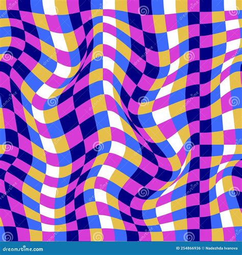 Flat Design Checkerboard Pattern Design Vector Illustration Stock