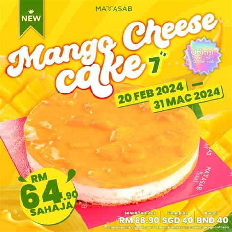 Kek Mango Cheese 7 Inci Pakai Runner Pun Boleh