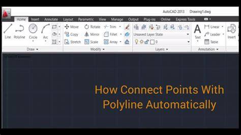 How To Connect Points With Polyline Automatically In Autocad Automatic Polyline From Points