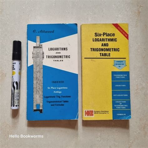 Logarithmic And Trigonometric Tables Paperback Shopee Philippines