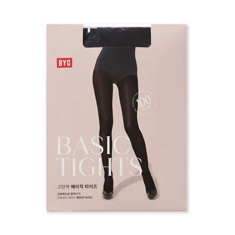 Byc 100데니아 팬티스타킹 3개 겨울 고탄력 두꺼운 검정 유발타이즈 교복 학생 승무원스타킹 에이블리