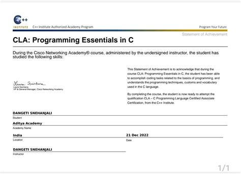 Snehanjali Dangeti On Linkedin Cisconetworkingacademy Cisco Clanguage Adityaacademy