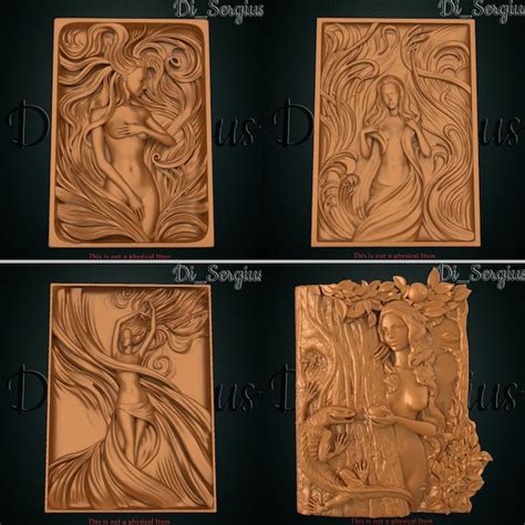 Nude Cnc Carved Etsy