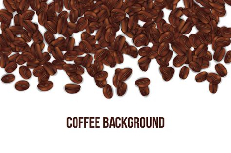 떨어지는 로스 팅 커피 콩을 투명 한 배경에 고립의 크리에이 티브 벡터 일러스트 아트 디자인 씨 아로마 Arabica 광고